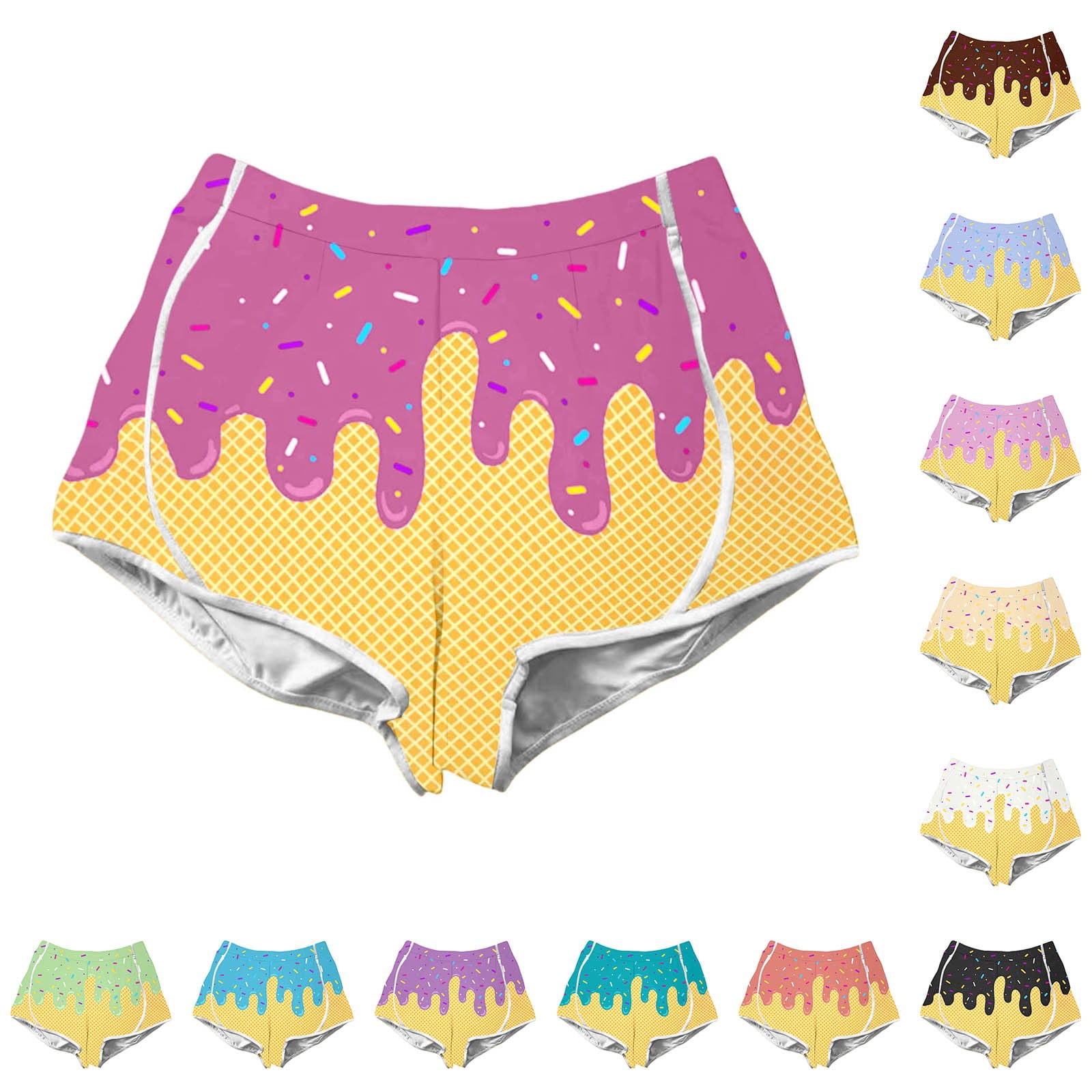 Baby Girl Pants Girls Summer 3D Print Elastic Waist Casual Play Shorts ...