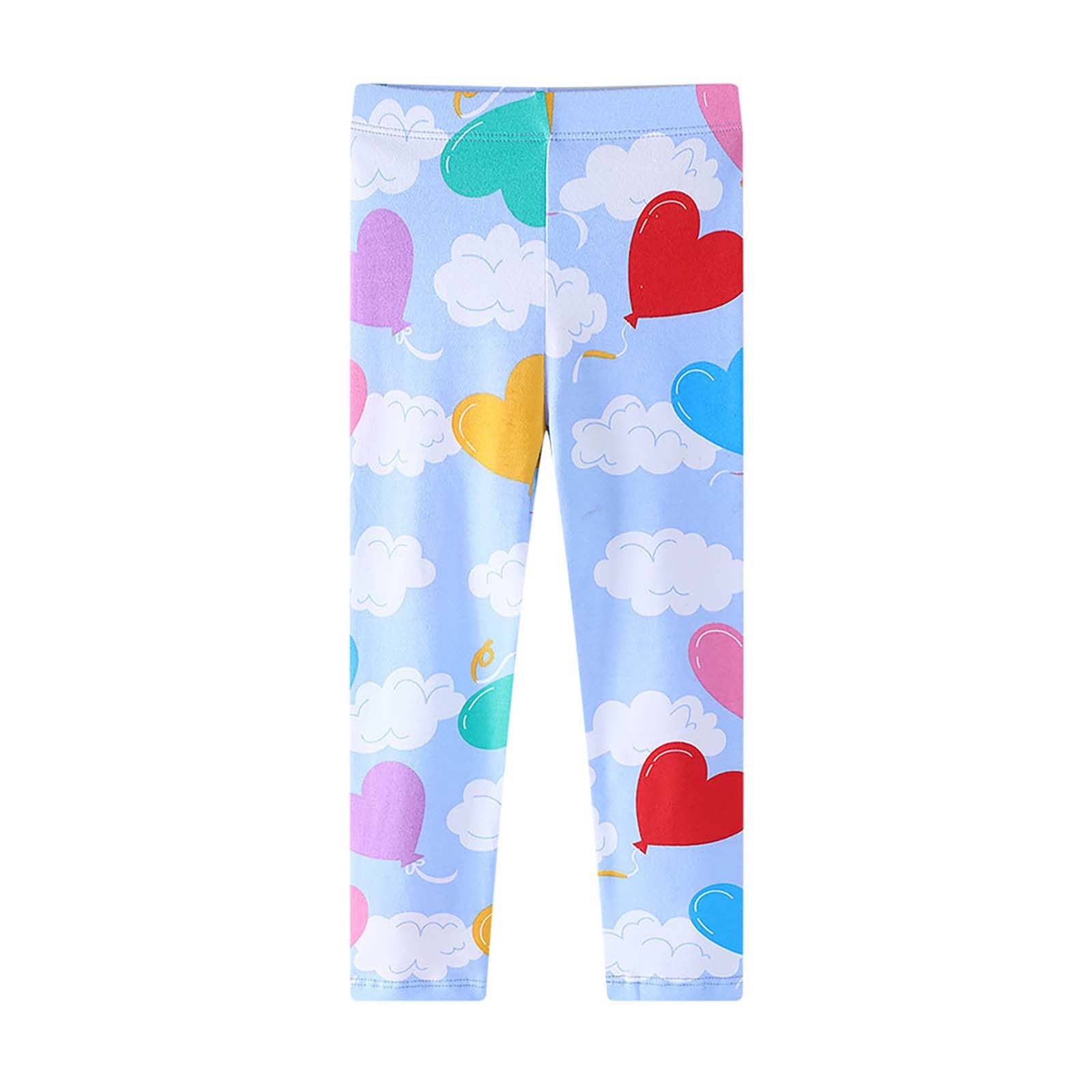 Baby Girl Pants Leggings Pants Heart Balloon Cloud Graphic Print ...