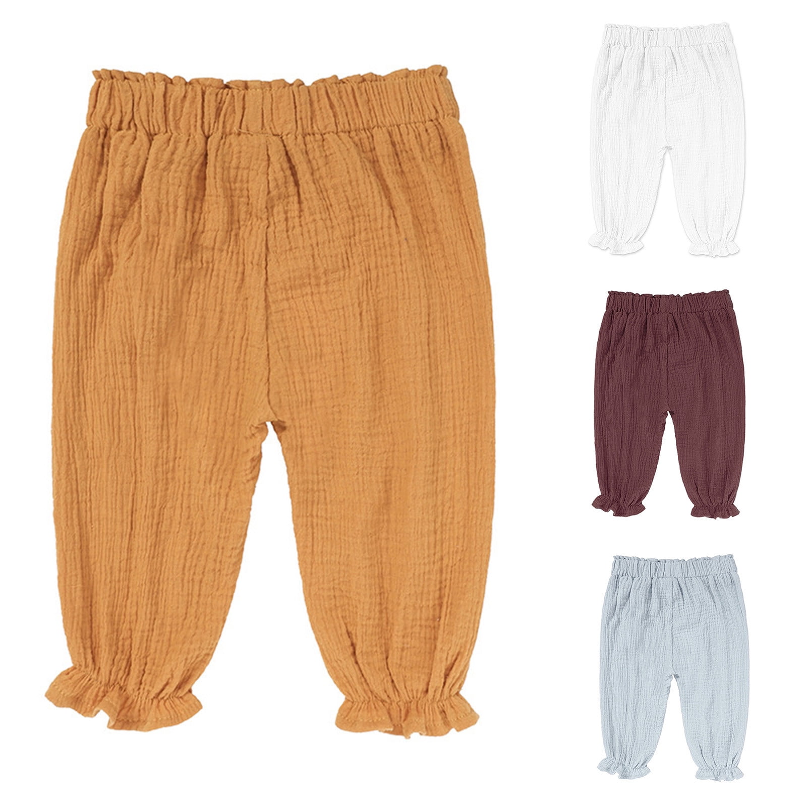 Baby Girl Pants Toddler Casual Soft Comfy Harem Pants Summer Loose ...