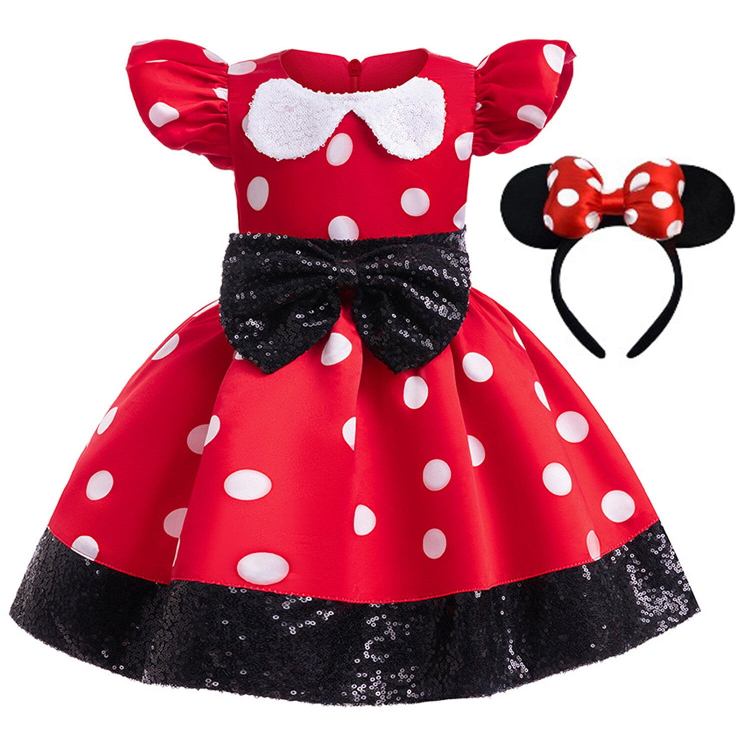 Baby Girl Polka Dots Fancy Dress Up Costume Birthday Party Tulle ...