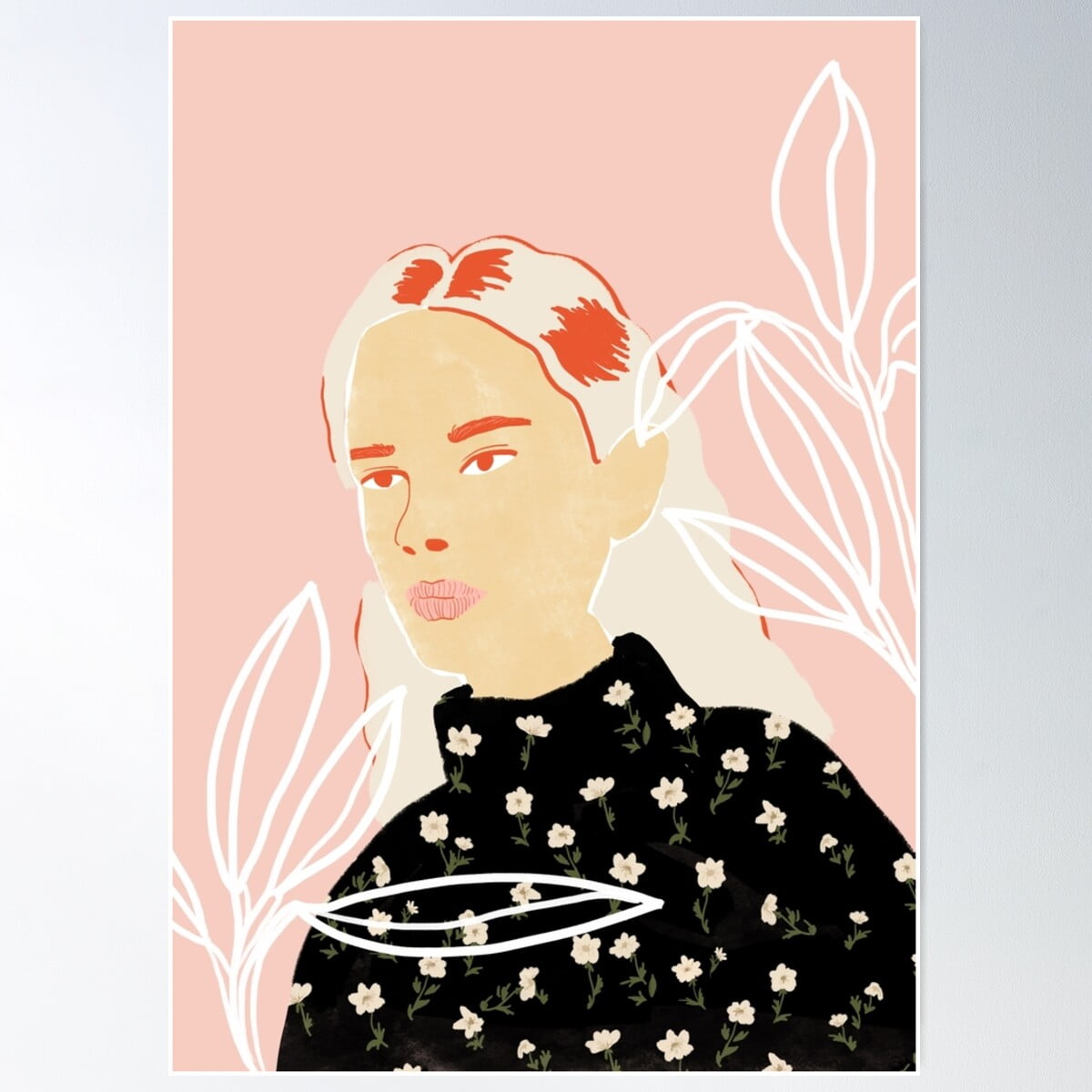 Baby Girl Poster Wall Art Modern Wall Decor Wall Art Home Decor Cute ...