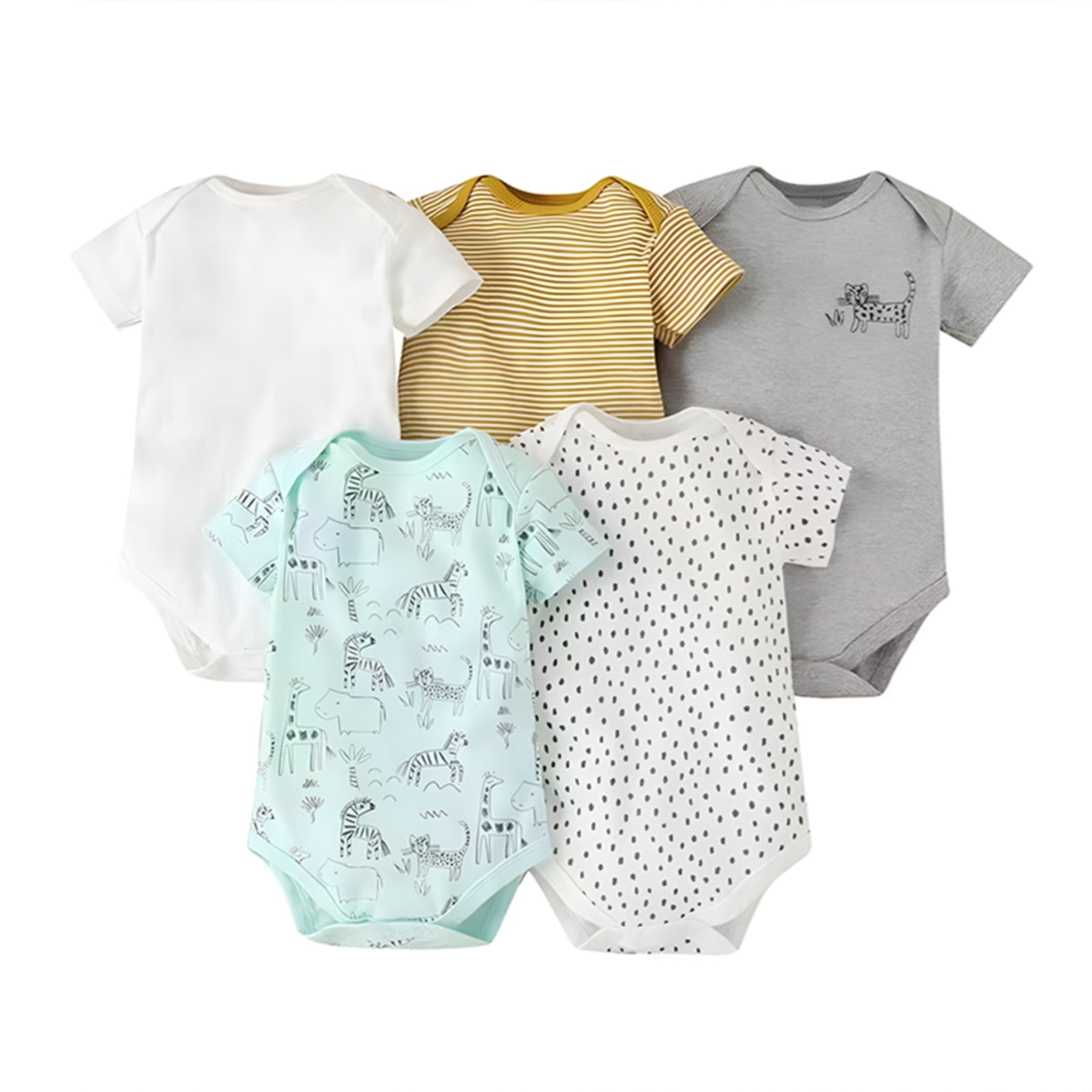 Baby Girl Rompers Summer New Breathable Short Sleeve Triangle Clothing ...