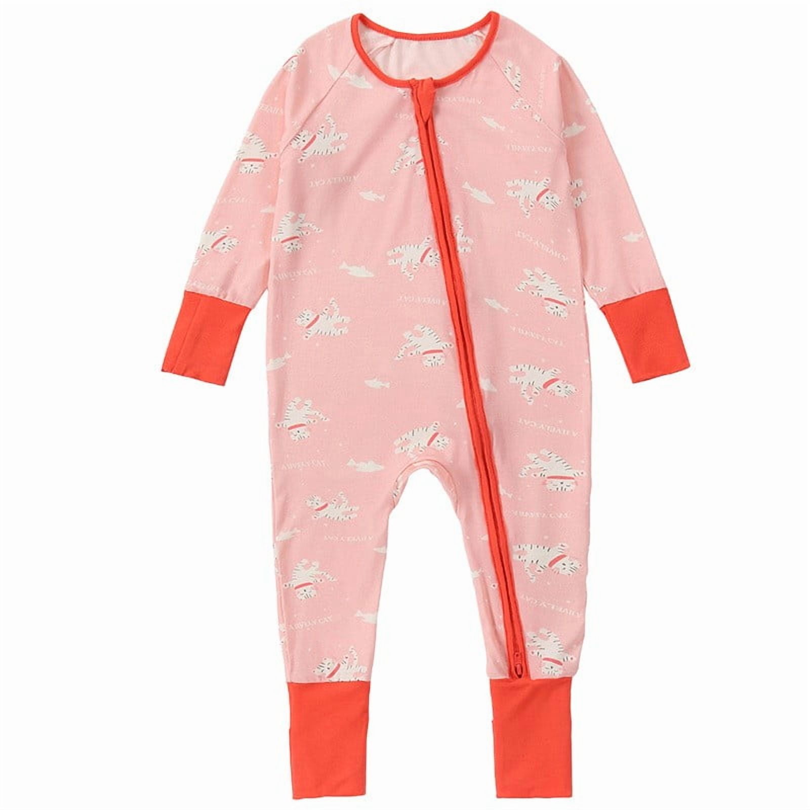 Baby Girl Rompers Toddler Fall One Piece Zip Up Jumpsuit Christmas ...