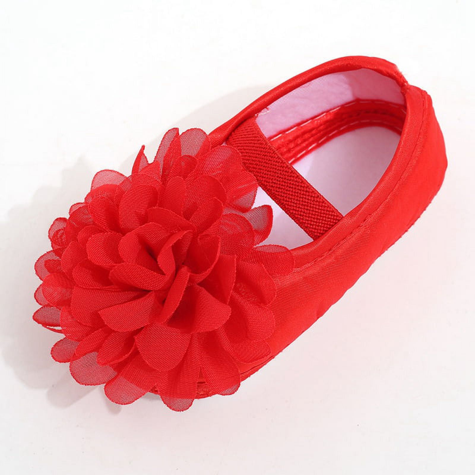 Baby Girl Shallow Princess Shoes Newborn Satin Shoes Soft Sole Toddler ...