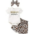 Baby Girl Summer Clothes Newborn Short Sleeve Outfits Infant Leopard ...
