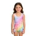 Baby Girl Swimsuit Ruffle Hawaiian Soft Upf 50+ Adjustable Straps ...