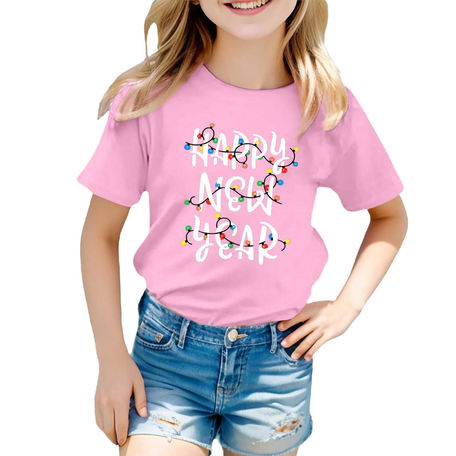 Baby Girl' Tops Teen Kids Boys Fashion Shirt Short Sleeve Prints T ...