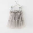 Baby Girl Tulle Dress A-Line Flower Girl Dress Grey Sleeveless Princess ...