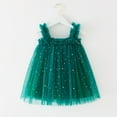 Baby Girl Tulle Dress A-Line Green Dress Girls Sleeveless Princess ...