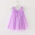 Baby Girl Tulle Dress A-Line Purple Dress for Girls Sleeveless Princess ...