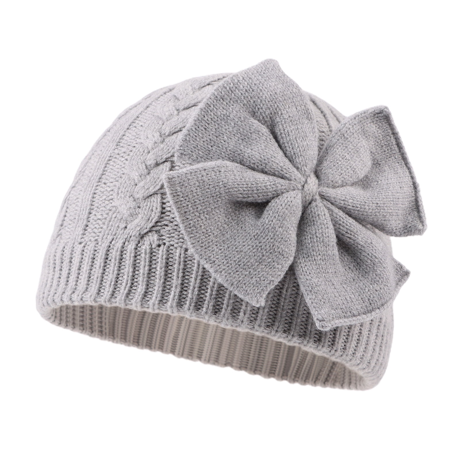 Baby Girl Winter Hat Cute Bow Infant Beanie Warm Knitted Hats for ...