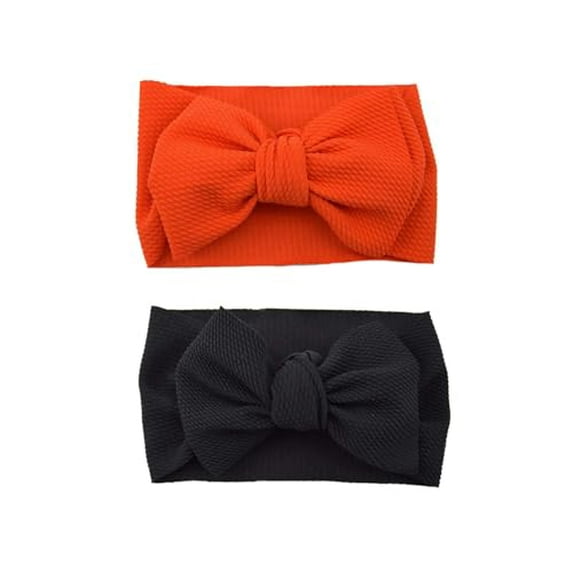 Baby Girl's 8'' Halloween Soft Large Bowknot Nylon Printing Headband ...
