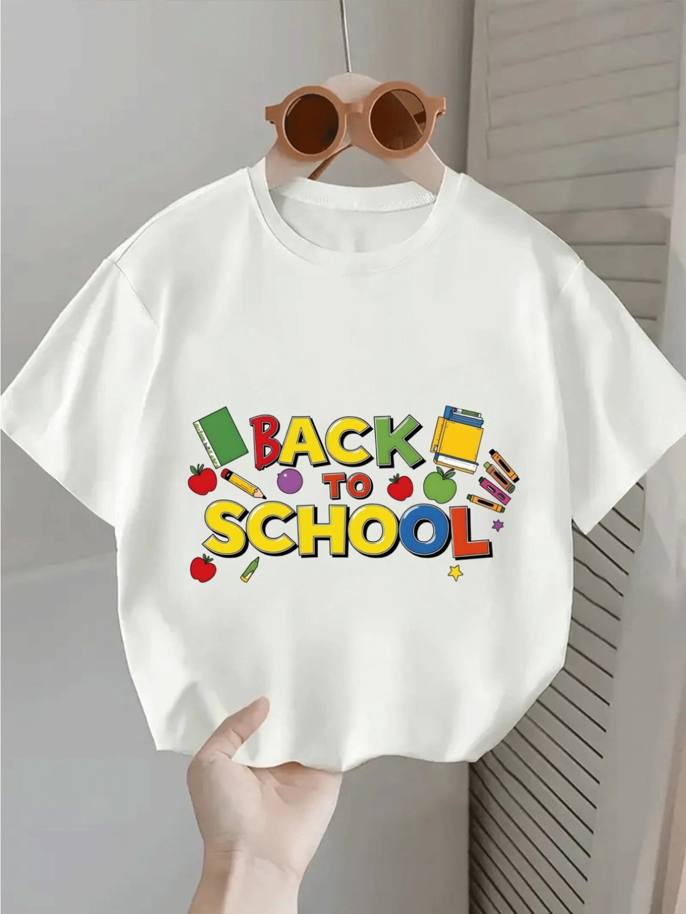 Baby Girl's Back to School Graphic T-Shirt - Vibrant Short Sleeve Top ...