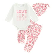 Baby Boy Valentines Day Outfit 3M 6M 12M 18M Sweatshirt Romper Long Sleeve Bubble Onesie Newborn ...