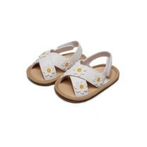 GYRATEDREAM Baby Toddler Infant Girls PU Leather Soft Sole Summer Sandals Flower Princess Flat ...
