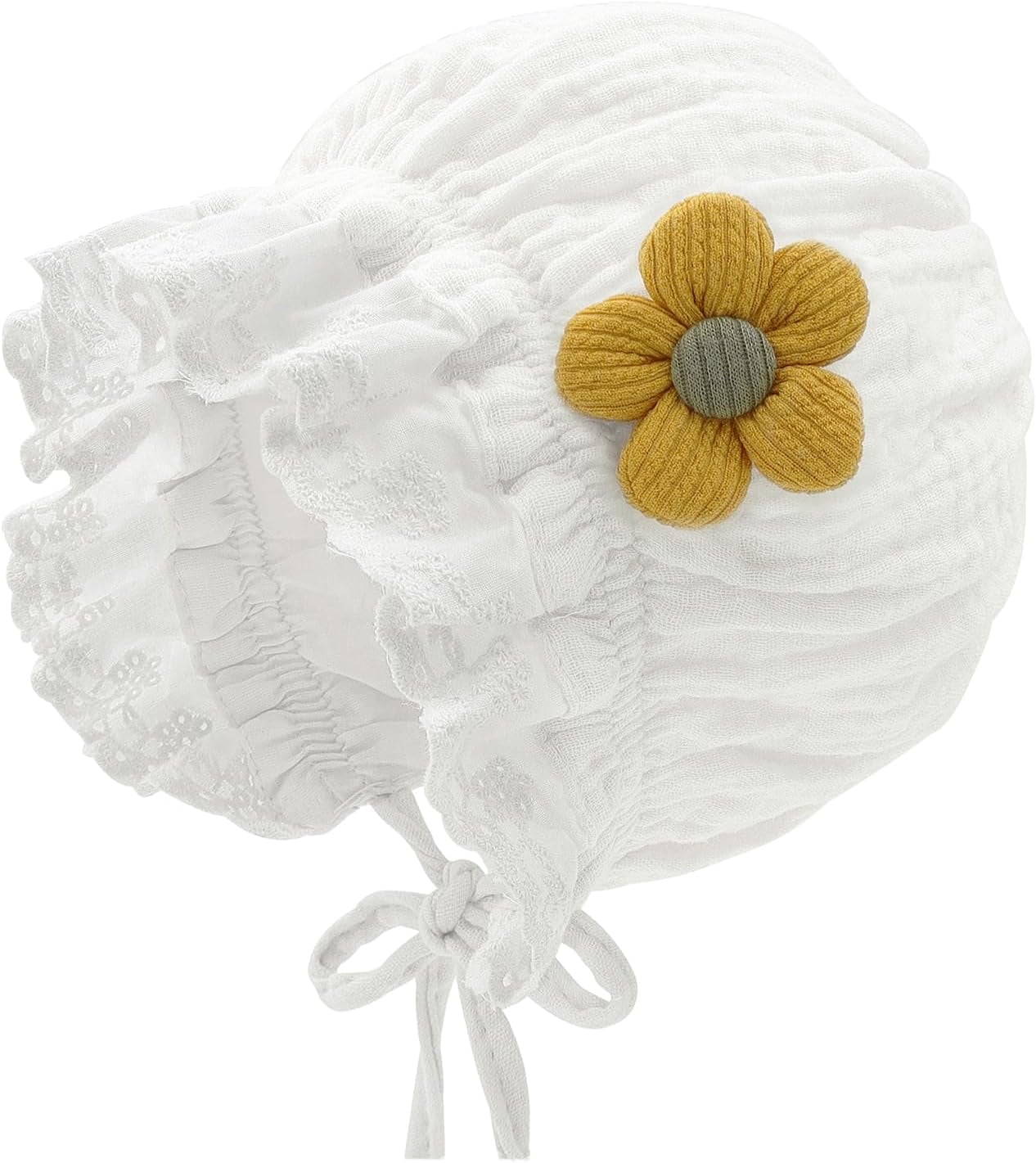 Baby Girls Bonnet Ultra Soft Breathable Lovely Bonnet Cap with 3D ...
