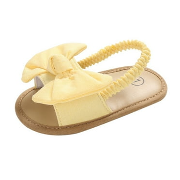 GYRATEDREAM Baby Toddler Infant Girls PU Leather Soft Sole Summer Sandals Flower Princess Flat ...