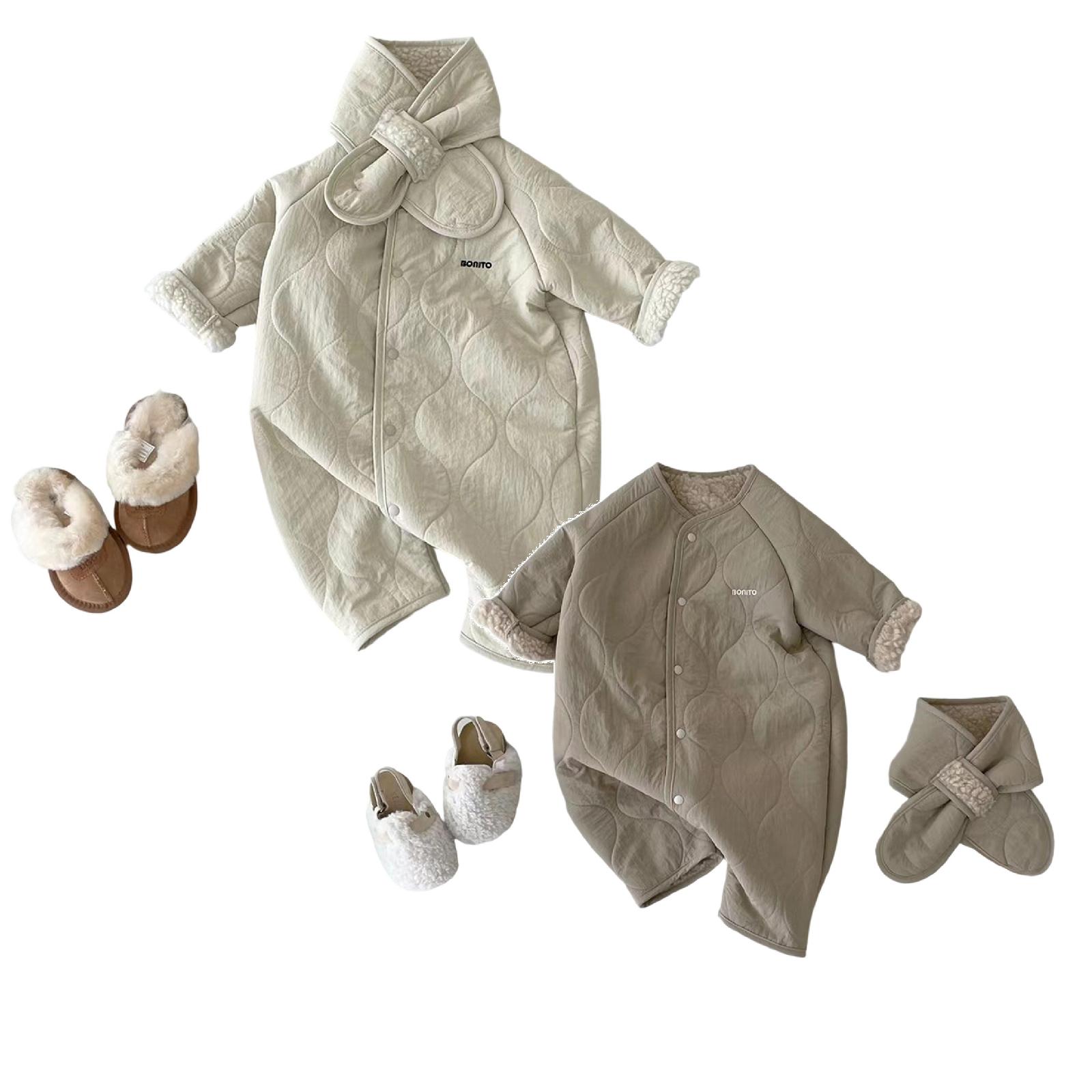 Baby Girls Boys Bodysuit Base Onesie Pajamas Cotton Long Sleeves Romper ...