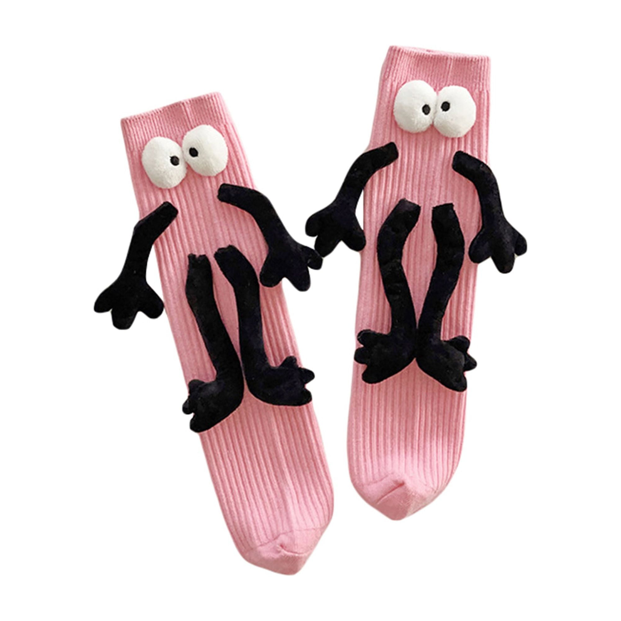 Baby Girls Boys Holding hands Socks with Magnet Crew Soft Summer Funny ...
