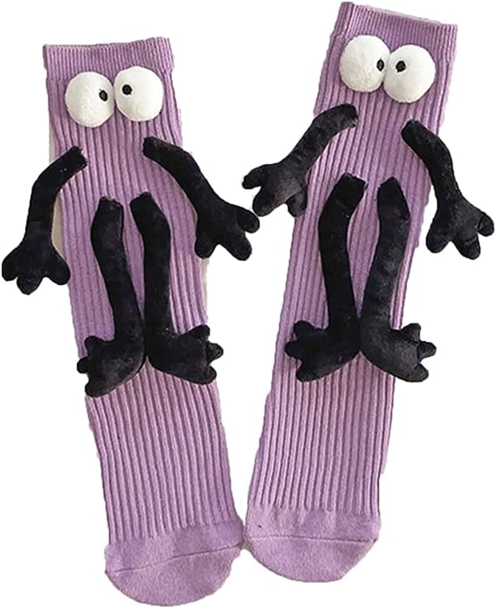 Baby Girls Boys Holding hands Socks with Magnet Crew Soft Summer Funny ...