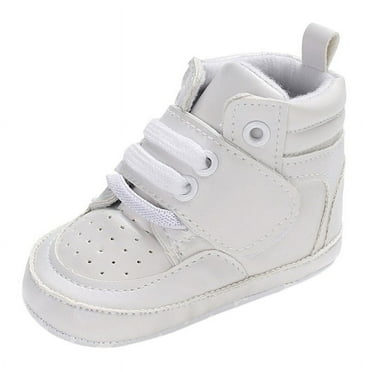 breaise Baby Boys Girls Shoes Non-Slip Rubber Sole High-Top PU Leather Sneakers Infant First ...