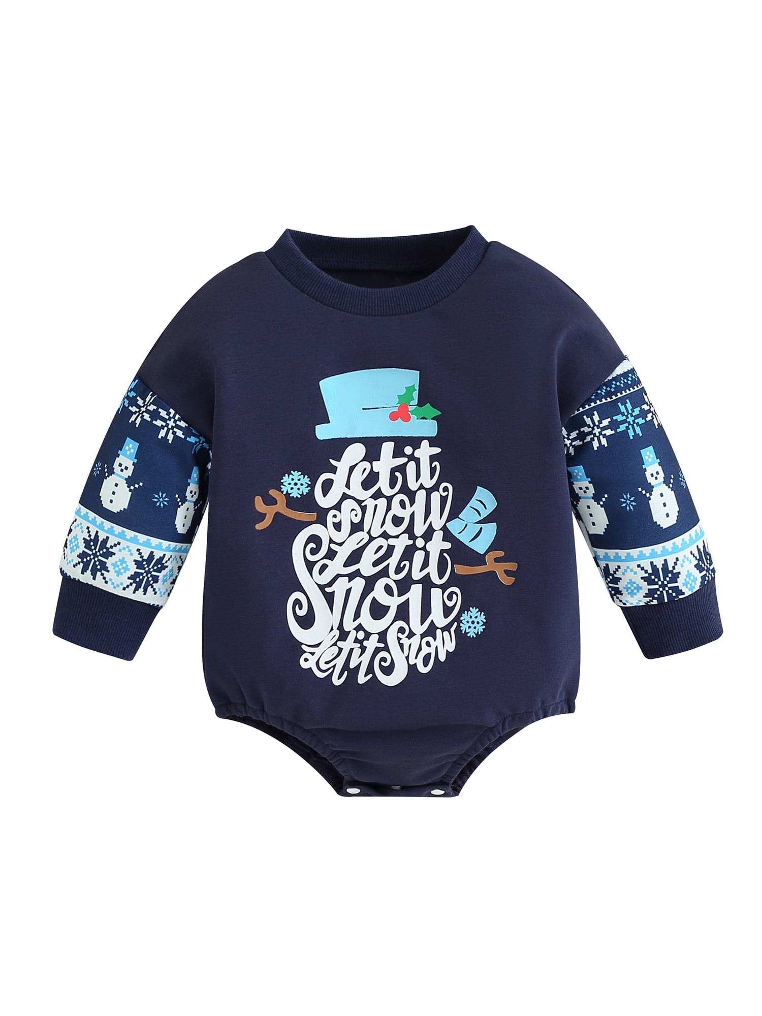 Baby Girls Boys Sweatshirts Rompers 3M 6M 9M 12M Christmas Dinosaur Snowman Deer Santa Print ...