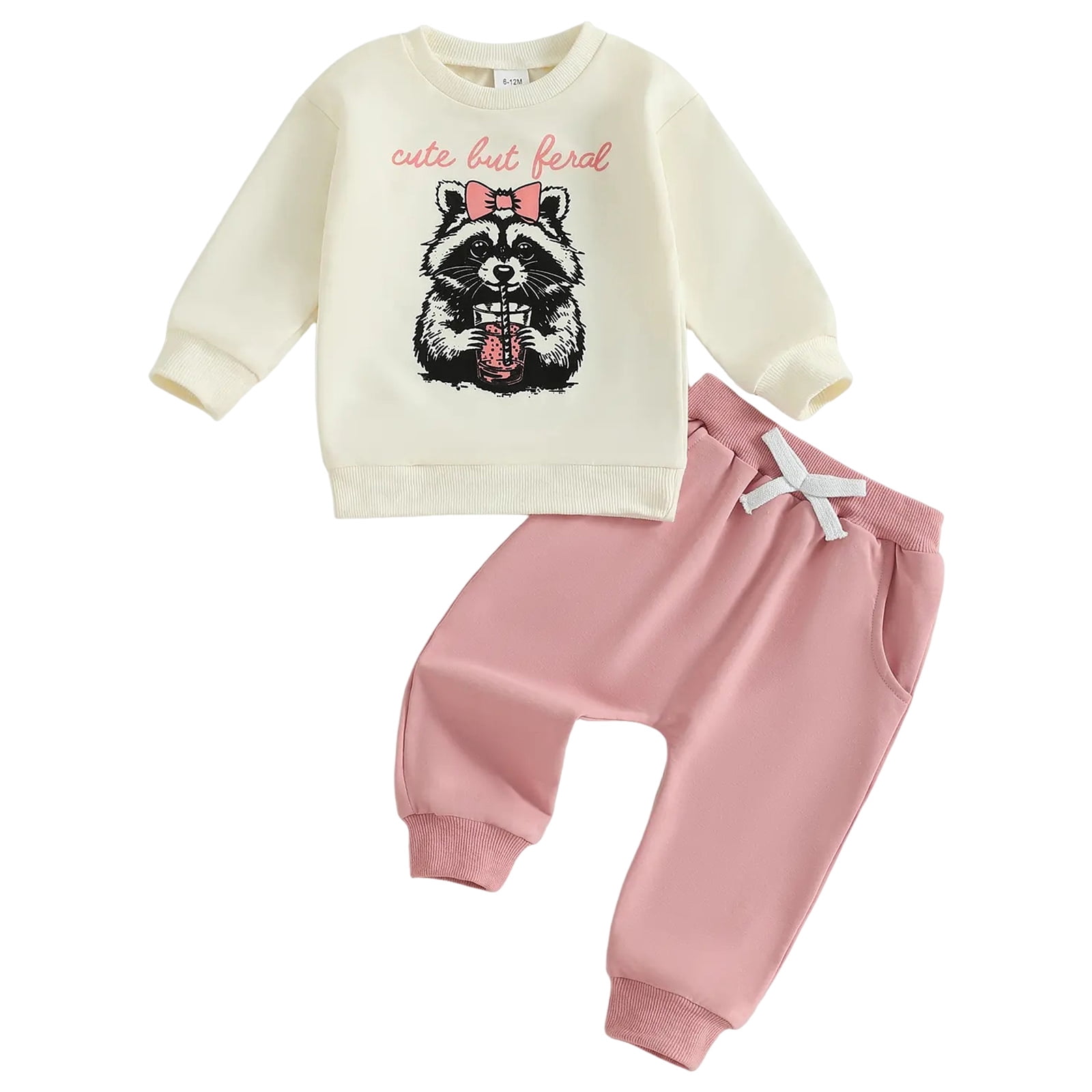 Baby Girls Clothes Cotton Suit Cute Baby Kid Toddler Play Wear Rainbow ...