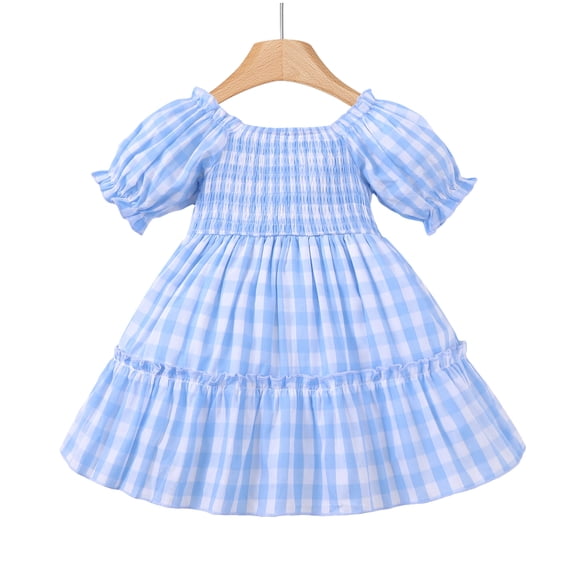 Baby Girls Clothes Infant Girls Plaid Dress 12 Months Girls Short ...