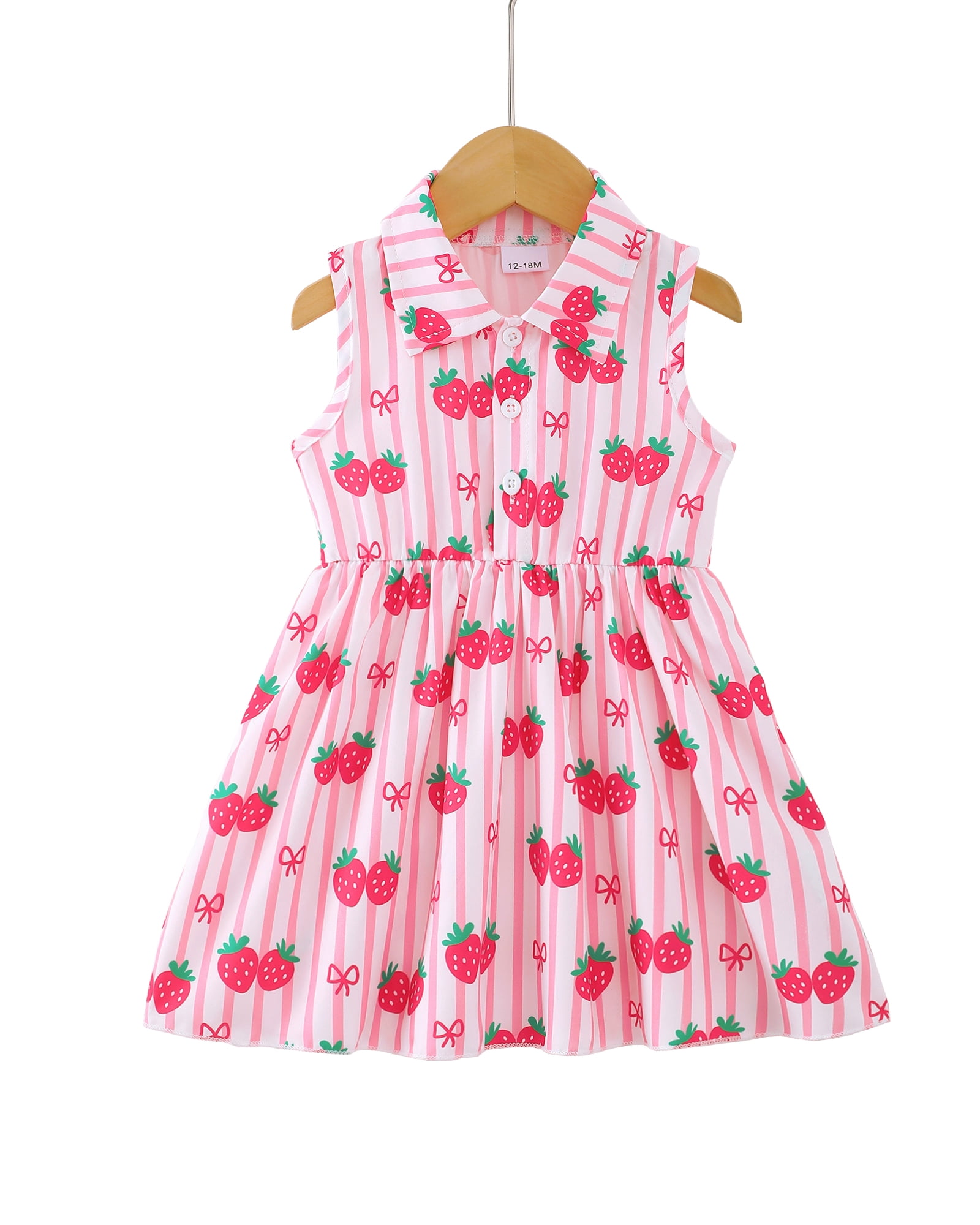 Baby Girls Clothes Toddler Girls Strawberry Dress 12 Months Girls ...