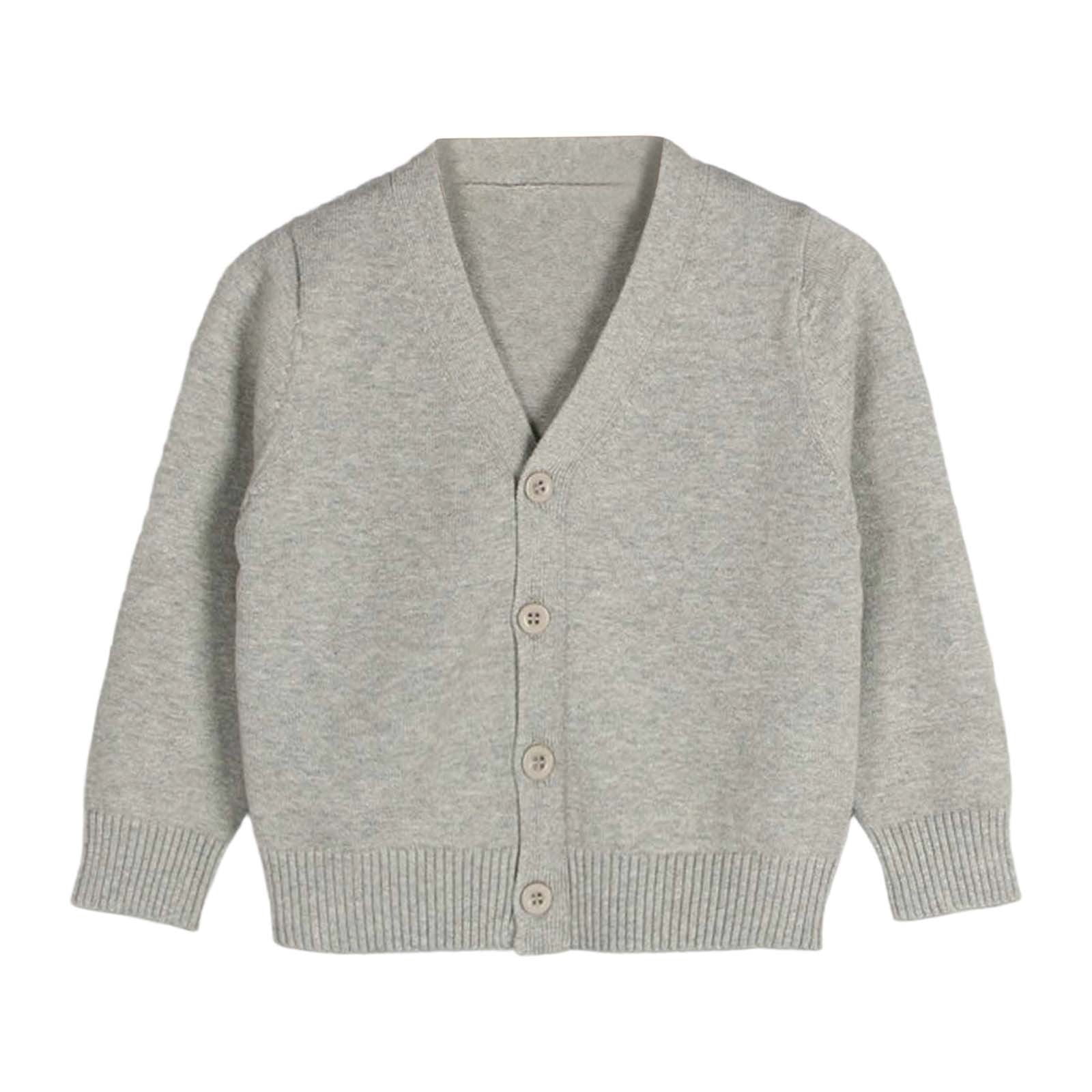 Baby Girls Cotton Cardigan Long Sleeve Kid Button Sweater Girl Crew ...