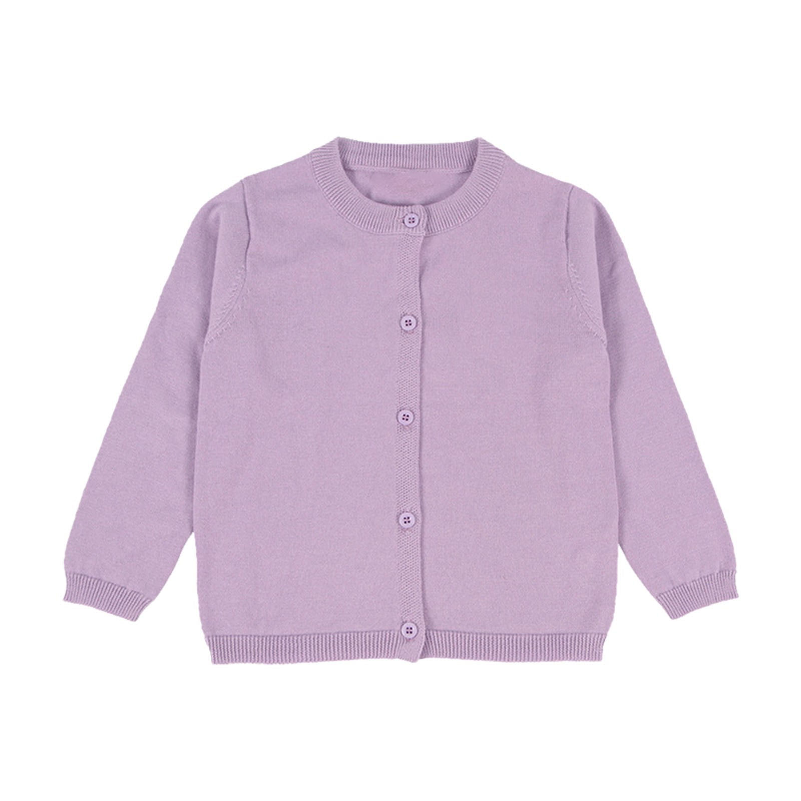 Baby Girls Cotton Cardigan Long Sleeve Kid Button Sweater Girl Crew ...