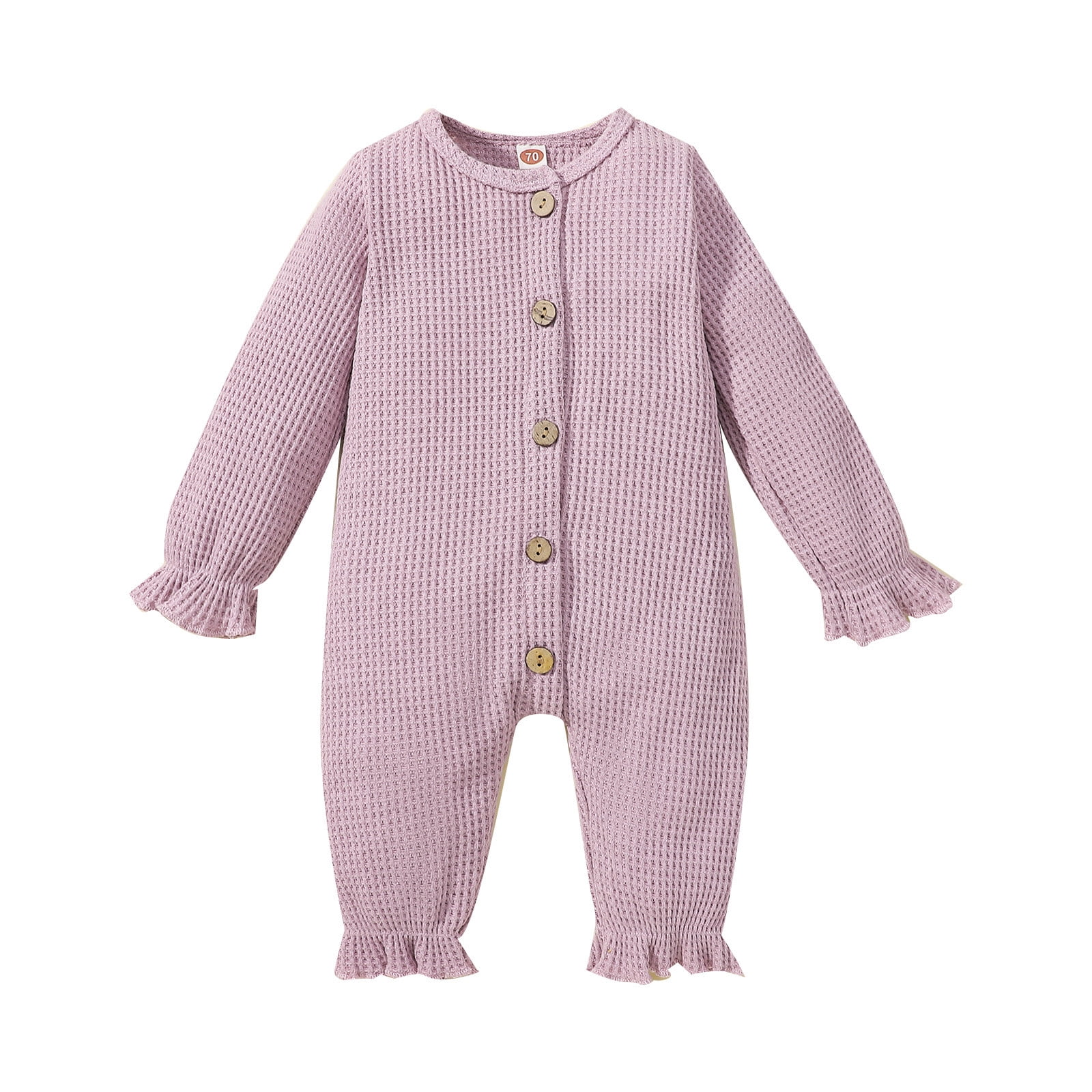 Baby Girls Coveralls Long Sleeve Winter Plaid Jumpsuit Outwear Pink ...