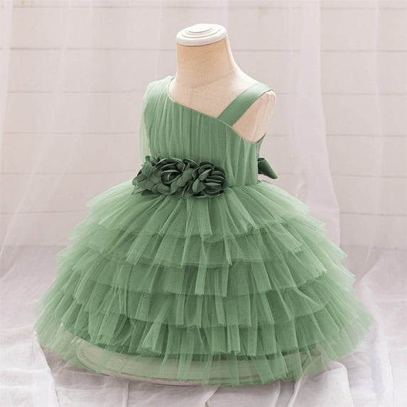 Baby Girls' Elegant Lace Tutu Dress - Color-Block Party Gown for ...