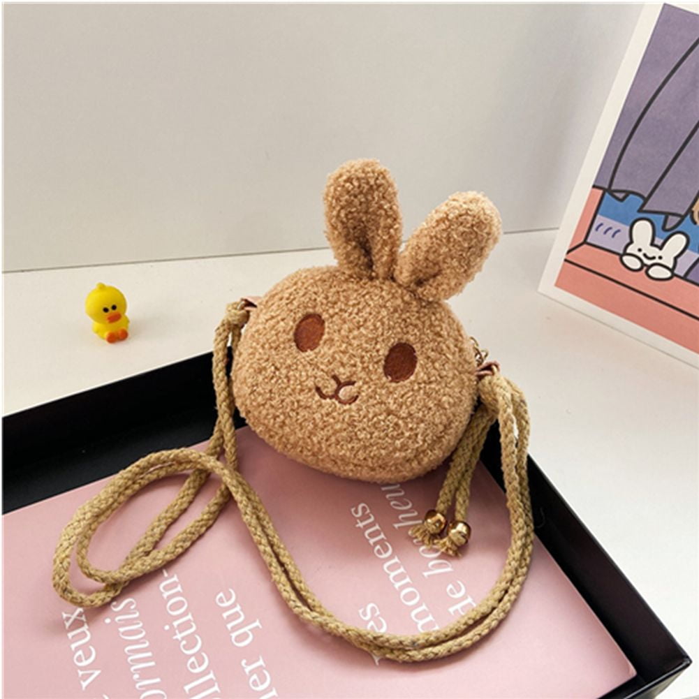 Baby Girls Fashion Rabbit Handbags Cute Soft Cartoon Bunny Crossbody ...
