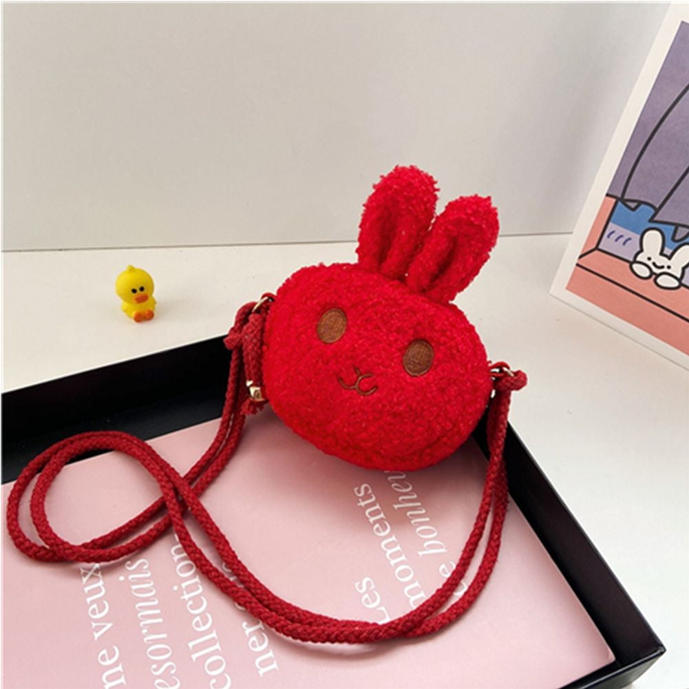 Baby Girls Fashion Rabbit Handbags Cute Soft Cartoon Bunny Crossbody ...