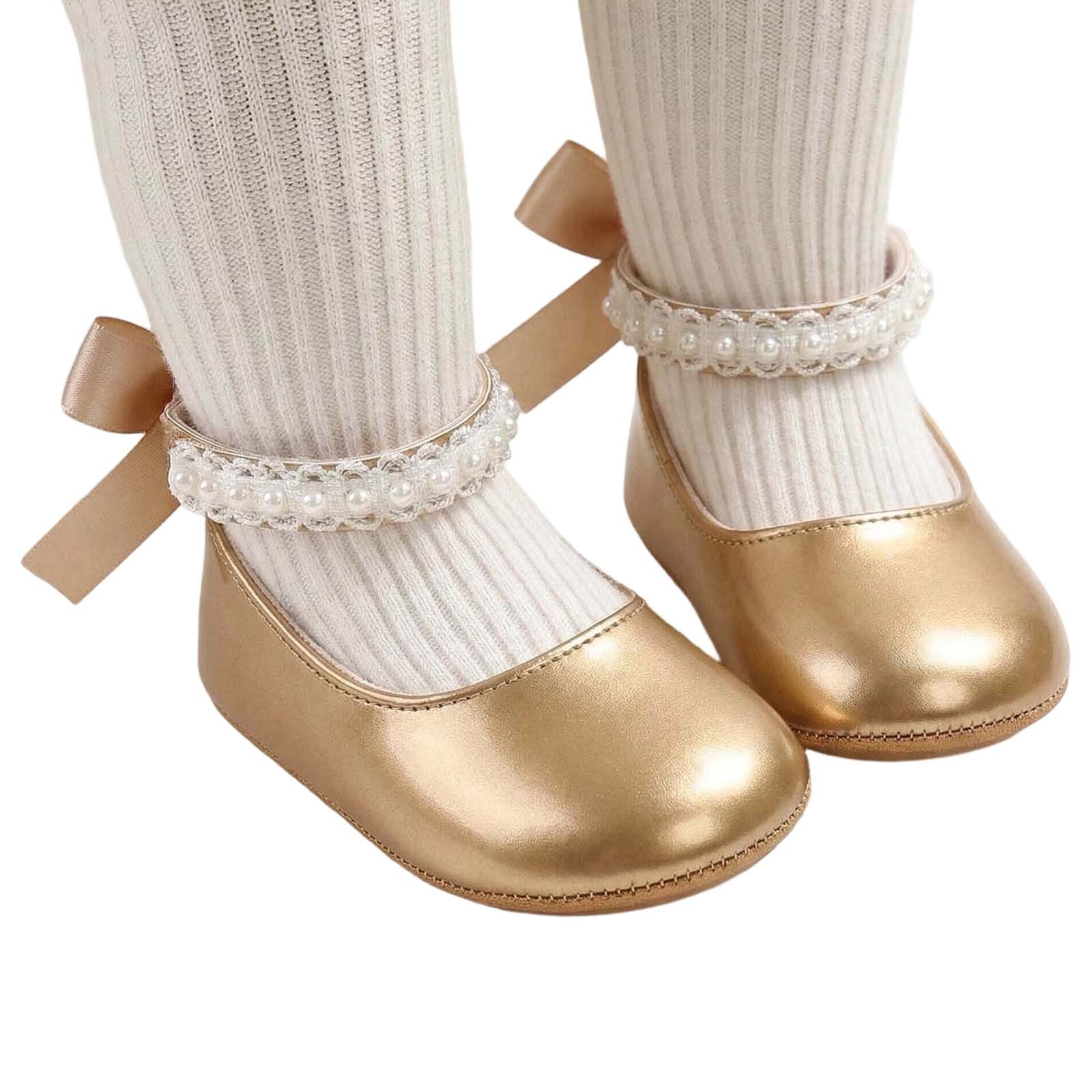 Baby Girls First Walking Sandals Soft Sole Infant Shoes with Pearl for ...