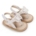 Baby Girls Flip Flop Sandals 3D Butterfly Anti-Slip Soft Sole Summer Shoes Beach Slipper Toddler ...