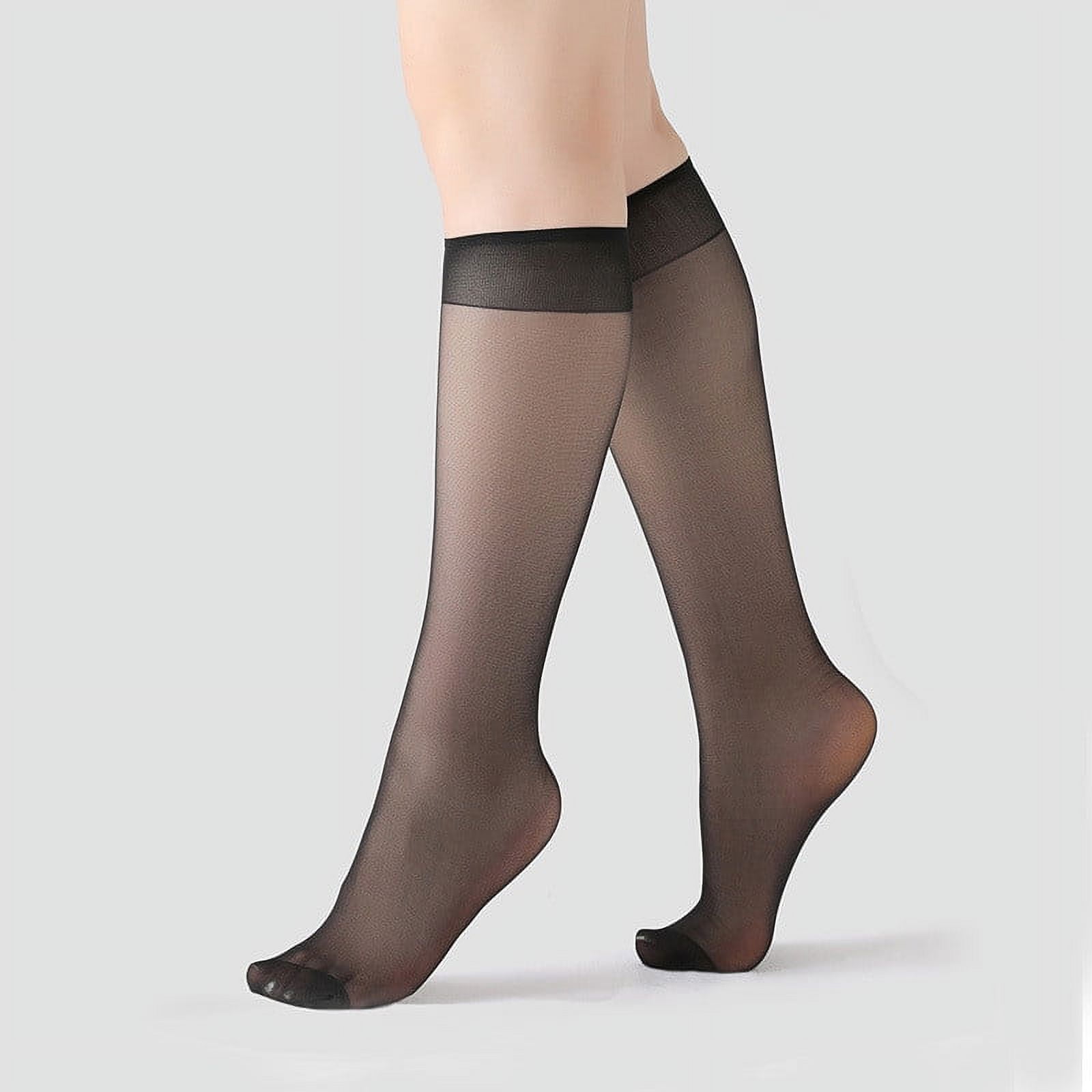Baby Girls Knee High Socks Breathable Cutout Mesh Cute Bows Dress Socks ...
