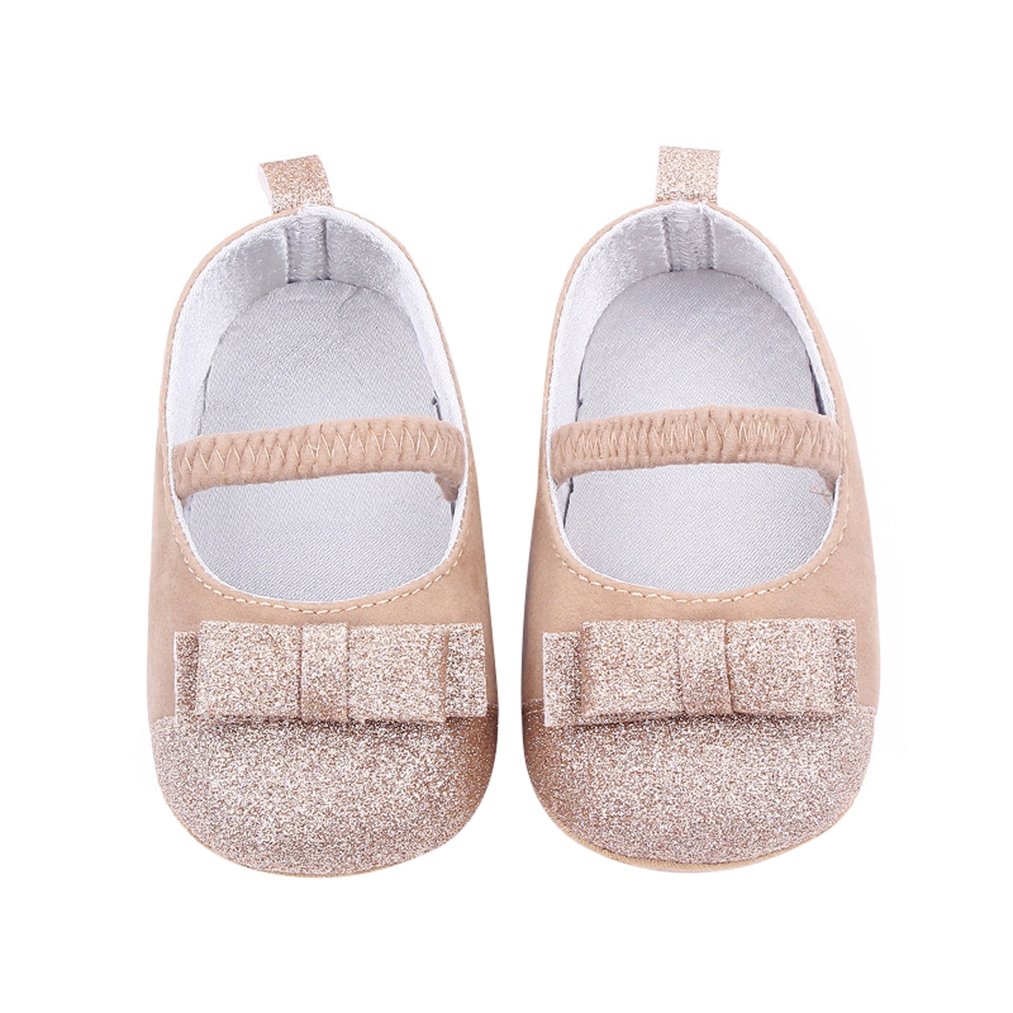 Baby Girls Mary Jane Flats Shiny Princess Shoes Wedding Dress Shoes ...