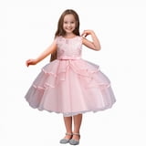 Baby Girls Off Shoulder Princess Dress with Bowknot Sequin Ruffle Tutu ...