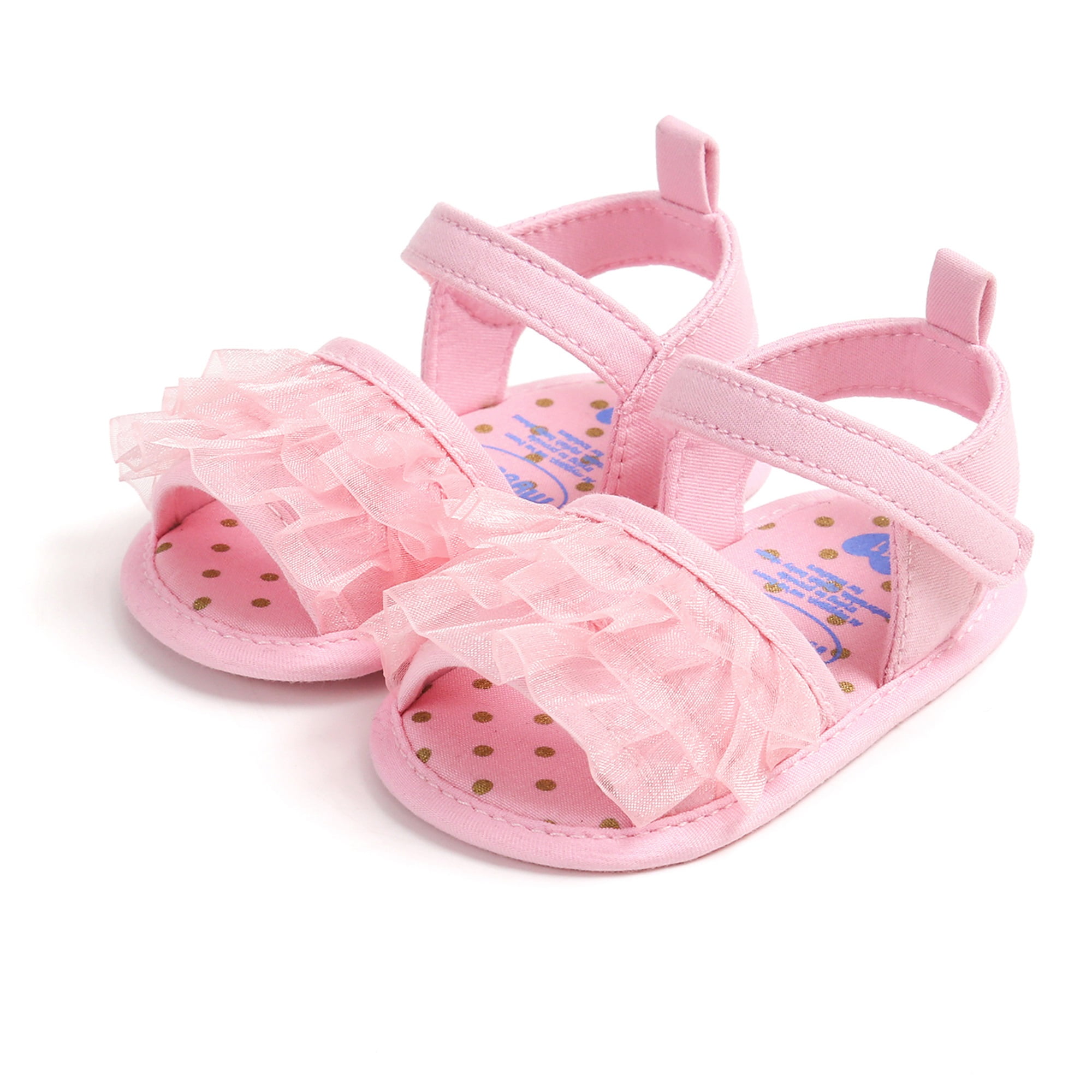 Baby Girls Open Toe Sandals Summer Layered Ruffles Princess Flats ...