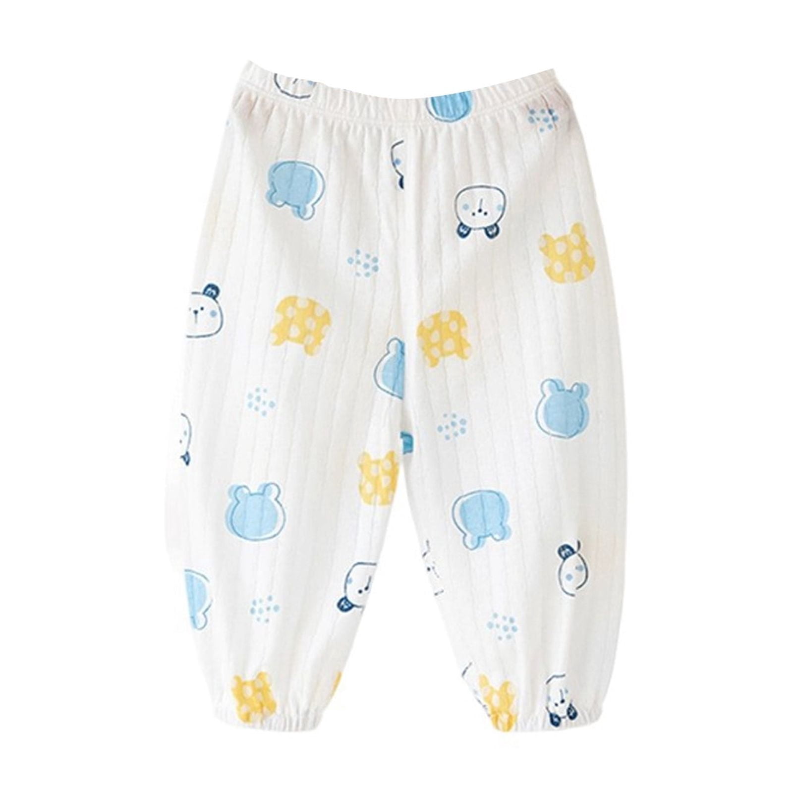 Baby Girls' Pants Home Leisure Cartoon Print Thin Style Drawstring ...