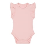 Baby Girls Ribbed Knit Bodysuits Newborn Summer Tank Style Infant ...