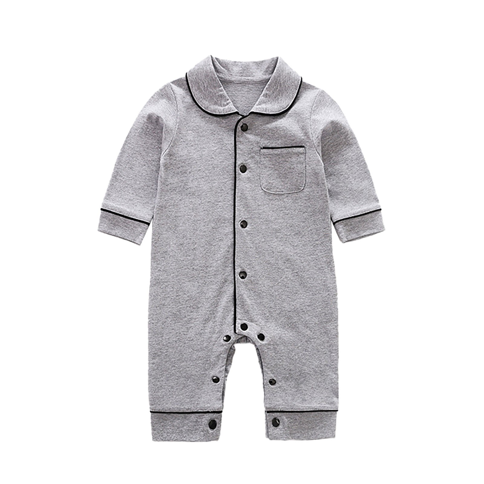 Baby Girls Rompers Long Sleeve Pajamas Newborn Class A Spring And ...