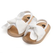 GYRATEDREAM Baby Toddler Infant Girls PU Leather Soft Sole Summer Sandals Flower Princess Flat ...