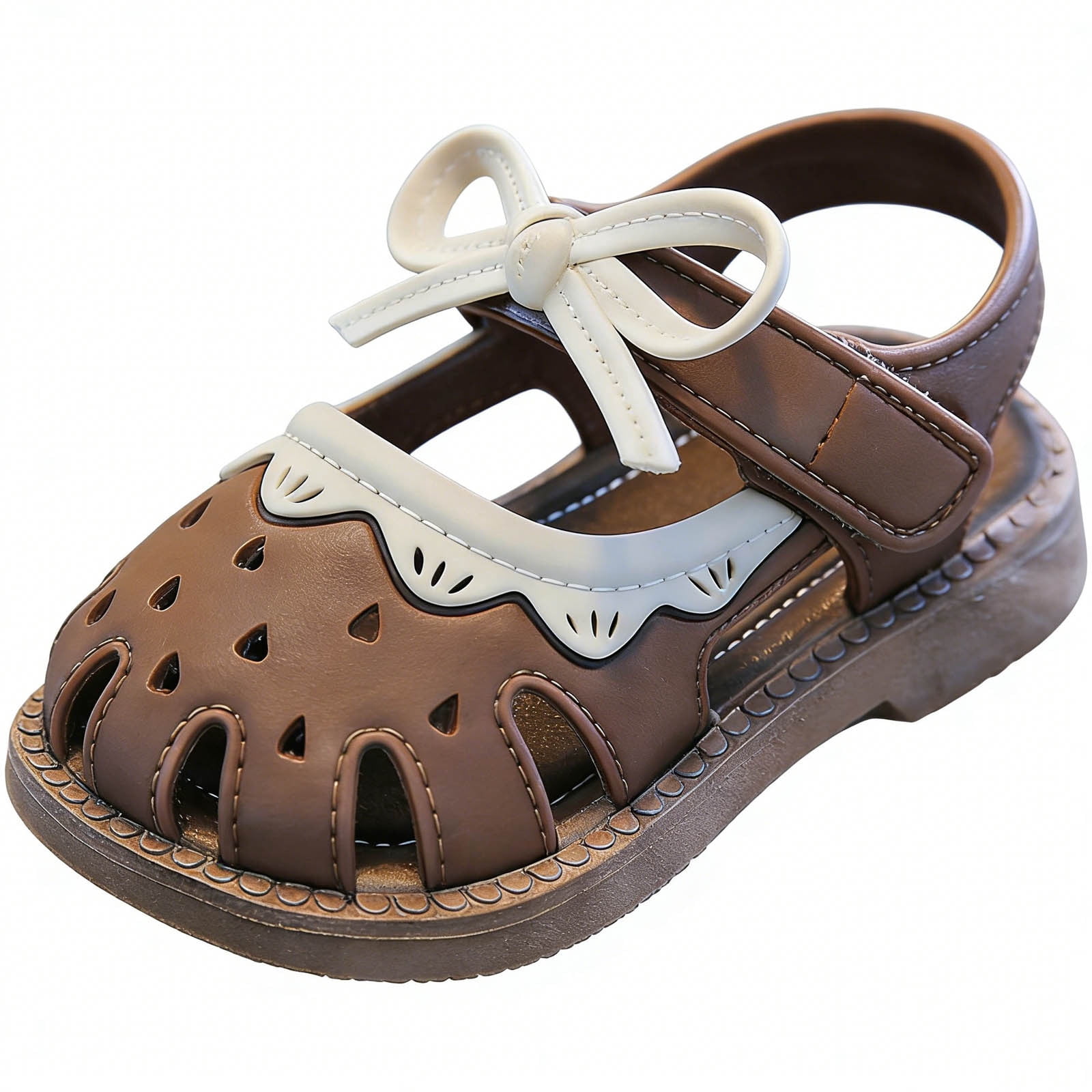 Baby Girls Sandals Summer Baby Wedding Dress Flat Shoes Newborn Crib ...