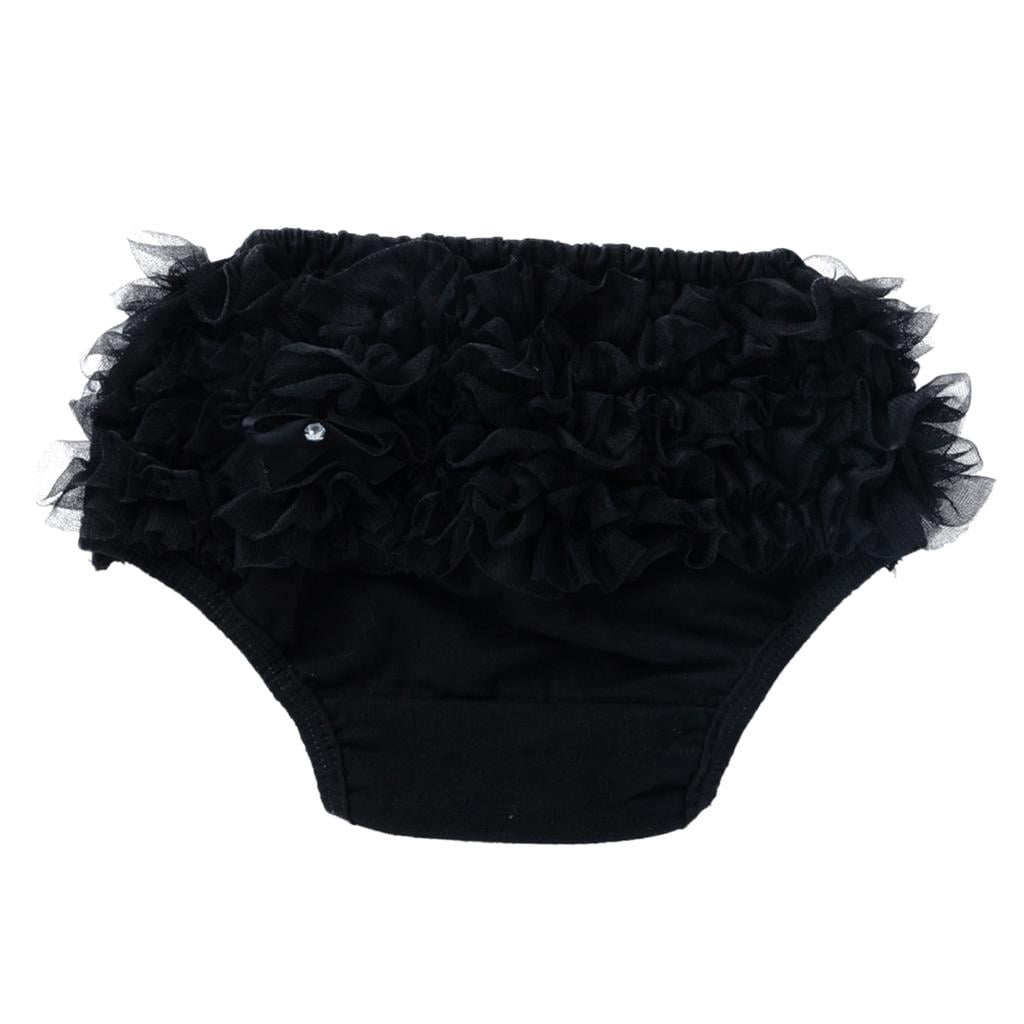 Baby Girls Shorts Pants Diaper Cover Bloomers XL for onths Black ...