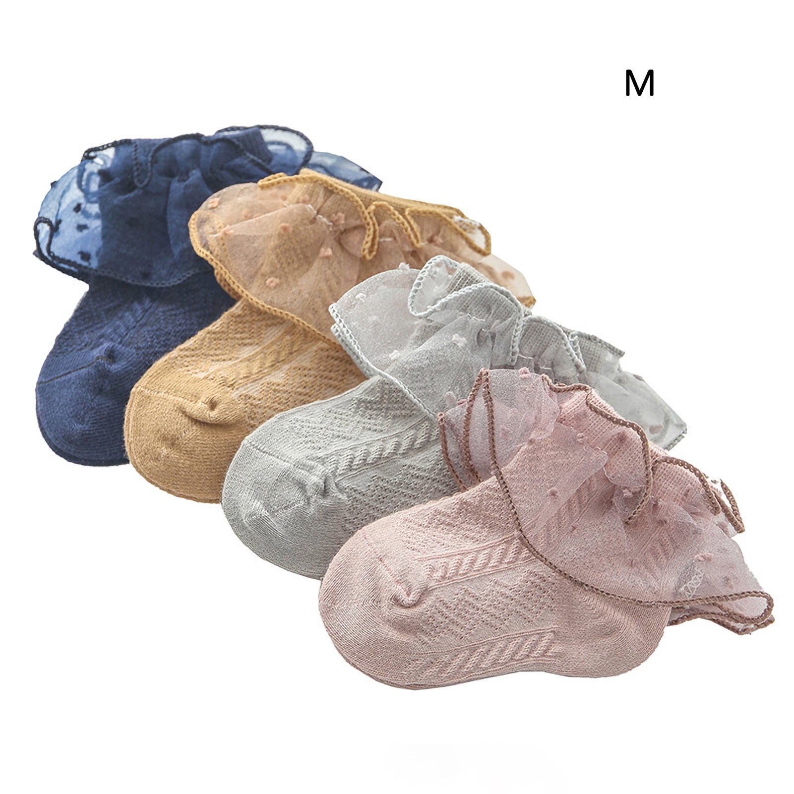 Baby Girls Socks Infant Lace Sock Newborn Socks Eyelet Ankle Dress Sock ...