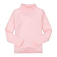 Baby Girls Soft Cotton Thermal Shirts Mock Crewneck Long Sleeve ...