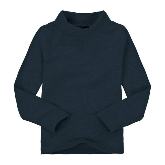 Baby Girls Soft Cotton Thermal Shirts Mock Crewneck Long Sleeve ...